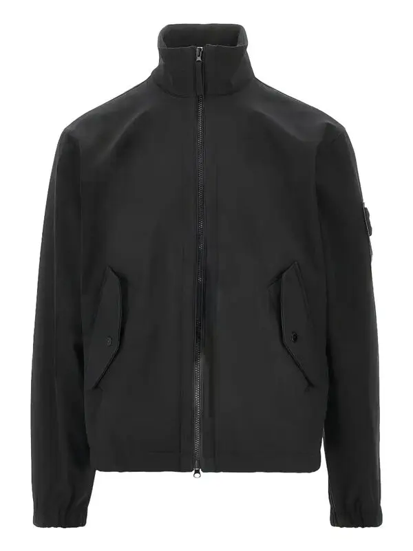 Stone Island Zip-up Blouson Jacket - Black