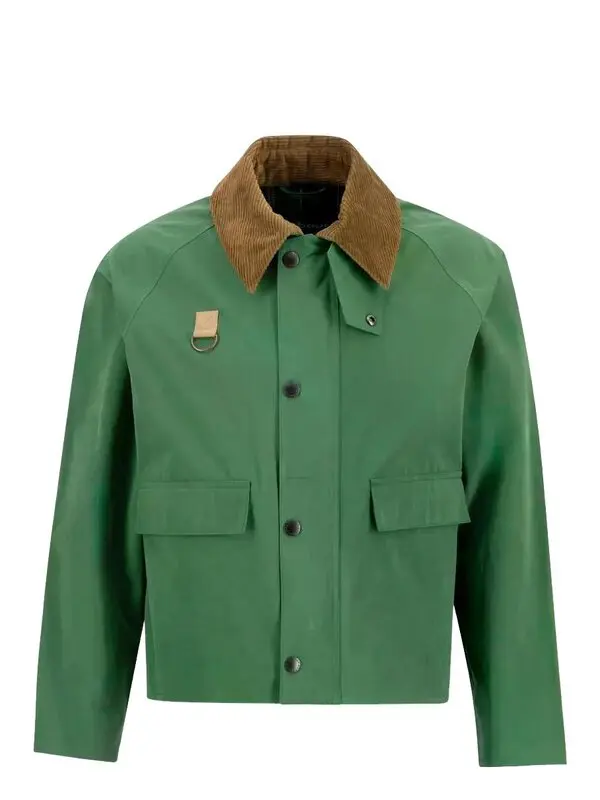 Barbour Spey Corduroy-collar Jacket - Green