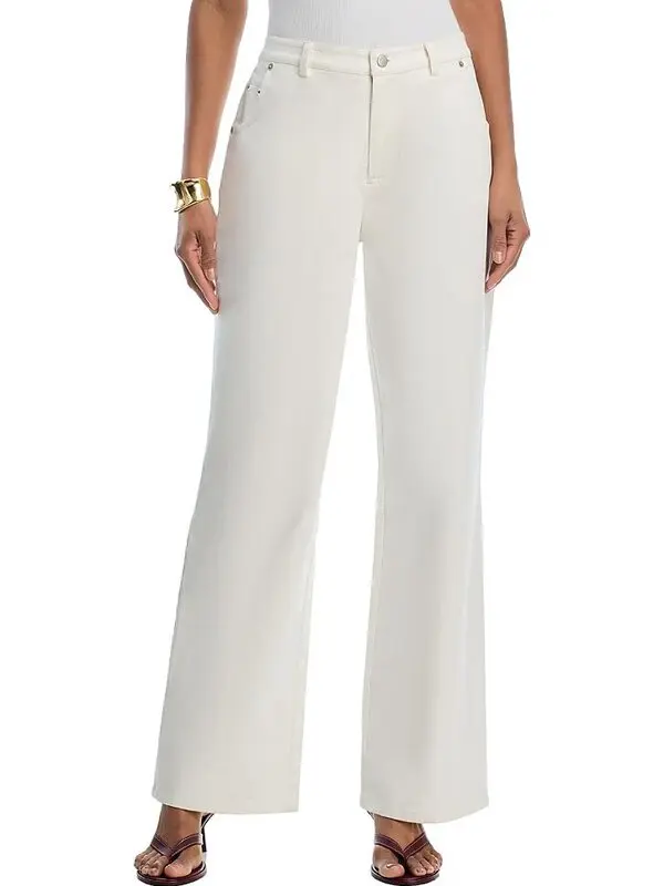 French Connection Inez Relaxed Leg Trousers - Summer White