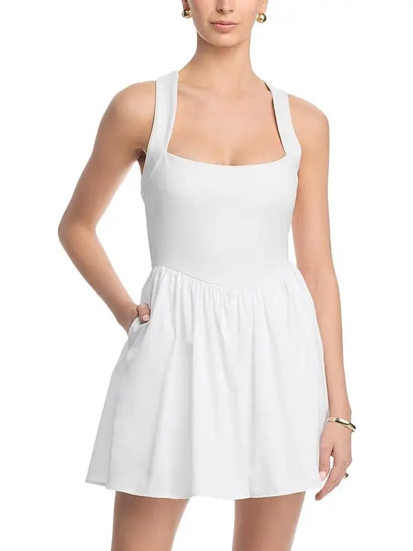 French Connection Cleo Halter Minidress - Summer White