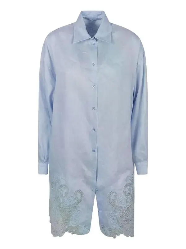 Ermanno Scervino Embroidered Shirt - Blue