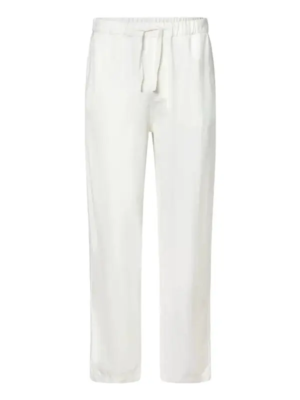 ECOALF Drawstring Trousers - White