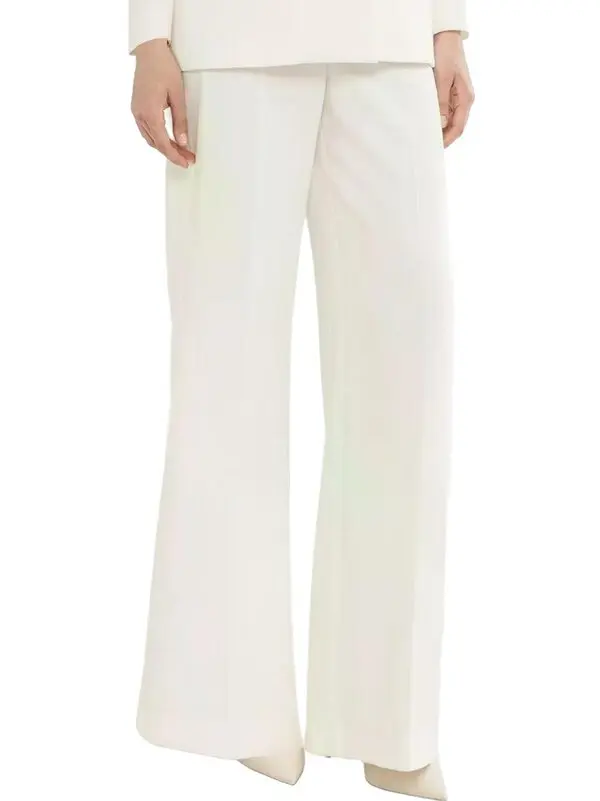NISSA High-waisted Wide-leg Trousers - Neutrals