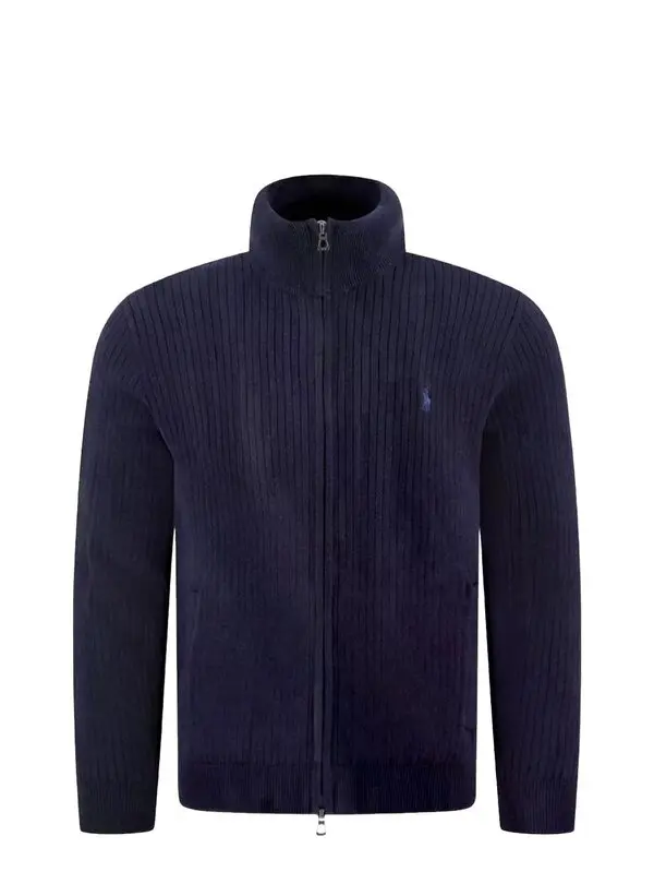 Polo Ralph Lauren Ribbed Zip-up Sweatshirt - Blue