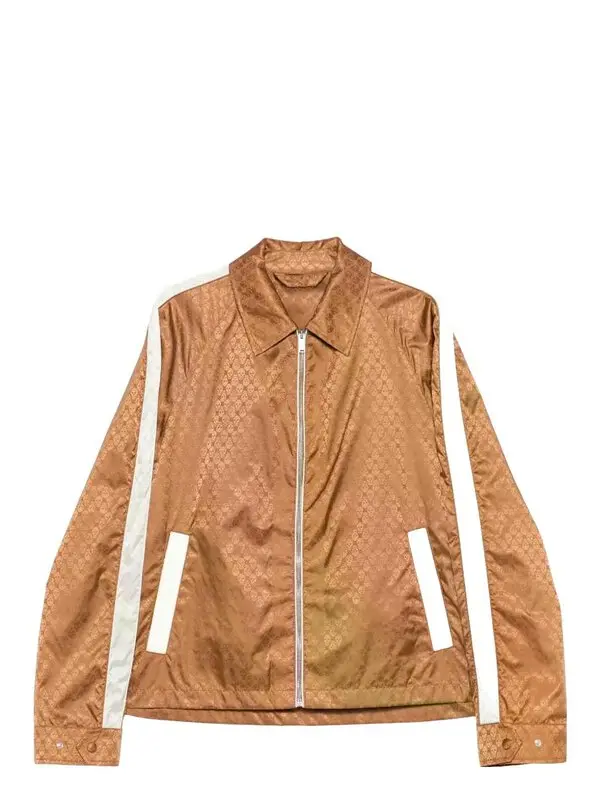 Alexander McQueen Skull-patterned Zip-up Jacket - Brown