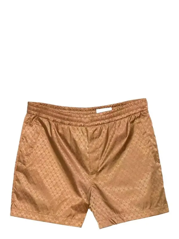 Alexander McQueen Skull-print Shorts - Brown