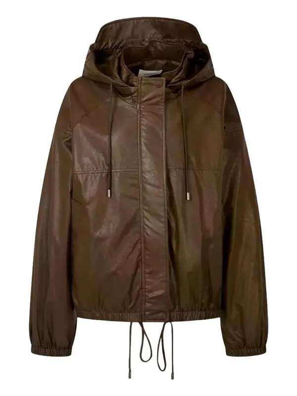 STUDIO TOMBOY Hooded Puffer Jacket - Brown