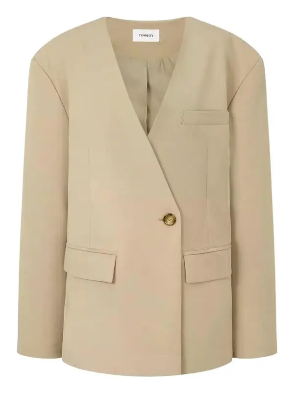 STUDIO TOMBOY Single-button Blazer - Neutrals