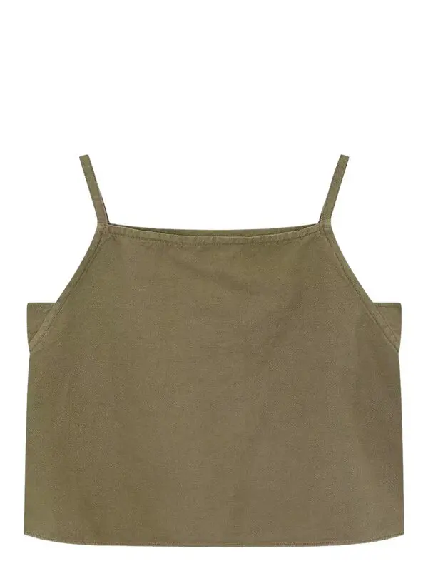 STUDIO TOMBOY Square-neck Tank Top - Green