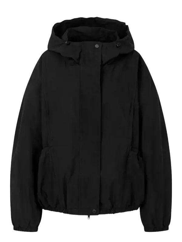 STUDIO TOMBOY Hooded Bomber Jacket - Black