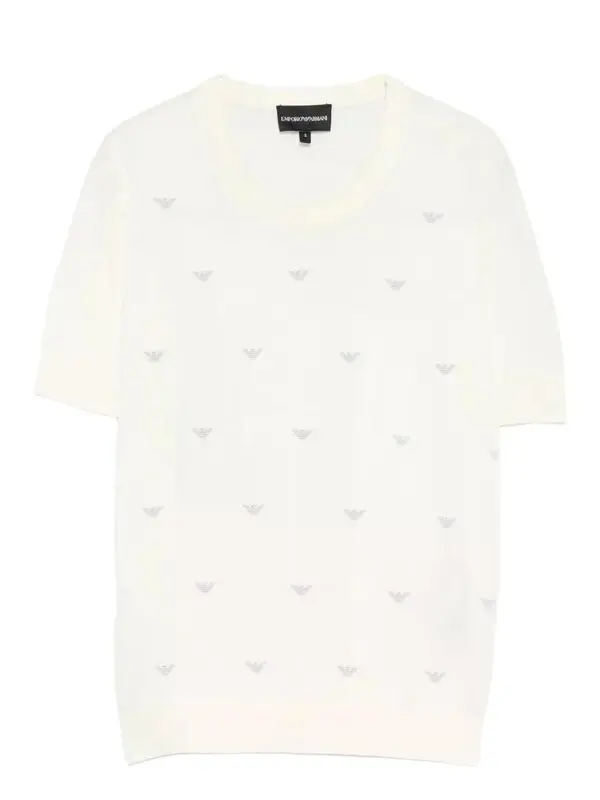Emporio Armani Patterned T-shirt - White