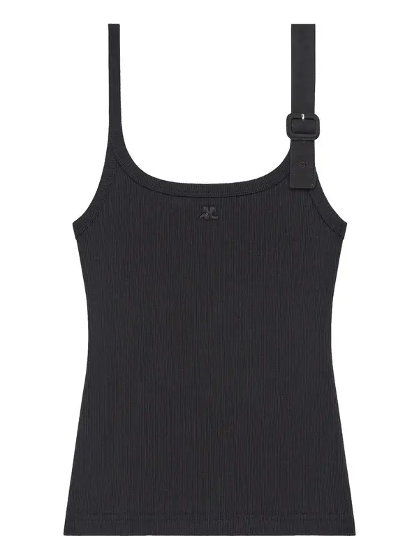 COURREGES Buckle Top - Black