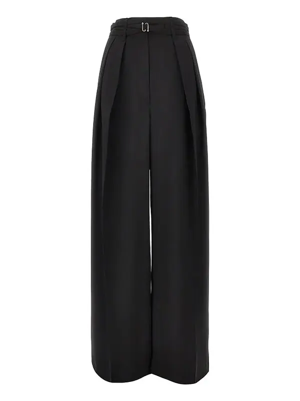 Sportmax Wool Tailored Pants - Black