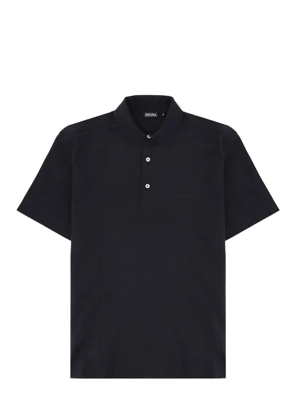 Zegna Regular Fit Polo Shirt - Black