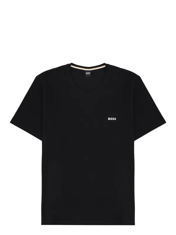 BOSS T-shirt With Logo - Black