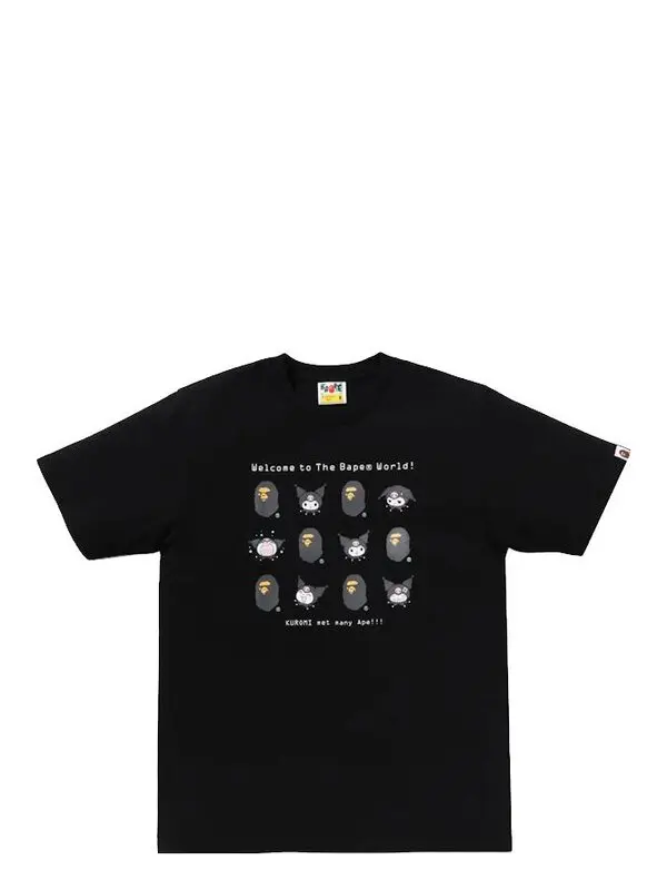 A BATHING APE X Sanrio Characters Kuromi Tee Shirt - Black