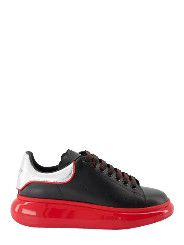 Alexander McQueen Oversized Sneakers - Black/silver/lust Red