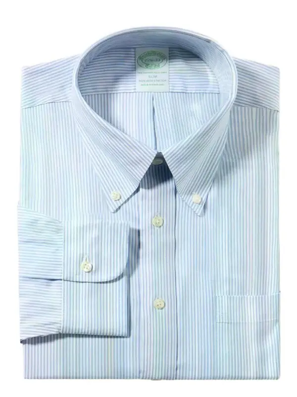Brooks Brothers Button-fastening Striped Shirt - Blue