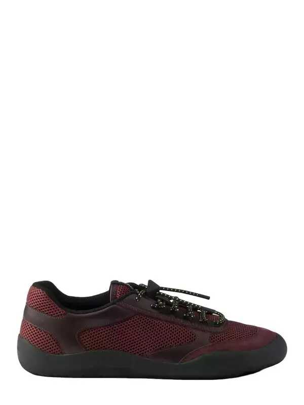 Prada Speedrock Mesh Fabric Sneakers - Red