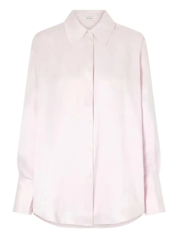 ANINE BING Bridget Lyocell Shirt - Pink