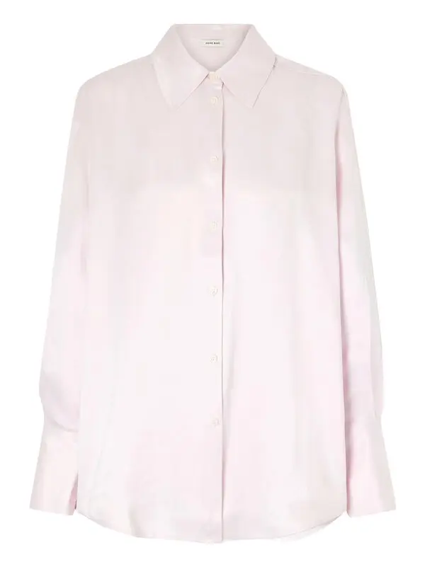 ANINE BING Bridget Lyocell Shirt - Pink
