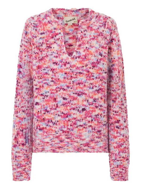 SANDERLAK Wool-blend Sweater - Pink