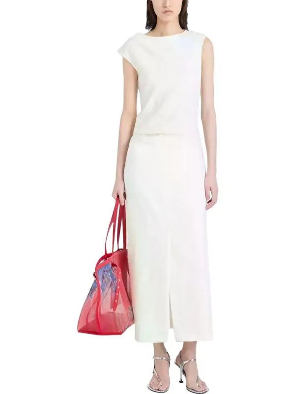 Proenza Schouler Damea Midi Dress - Neutrals