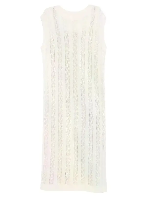 Eric Bompard Sleeveless Midi Dress - Neutrals