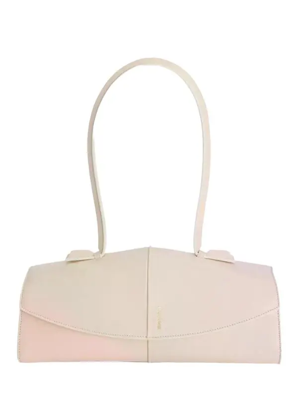 JIL SANDER Linea Piping Leather Shoulder Bag - Neutrals