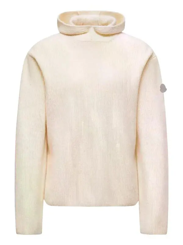 Moncler Hooded Sweater - Neutrals