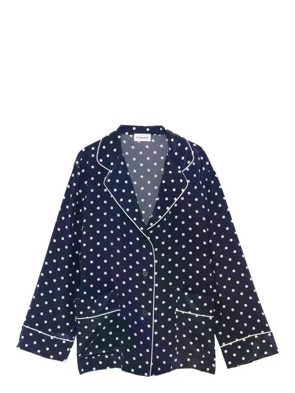P.a.r.o.s.h Sbillo Polka-dot Long-sleeve Shirt - Blue