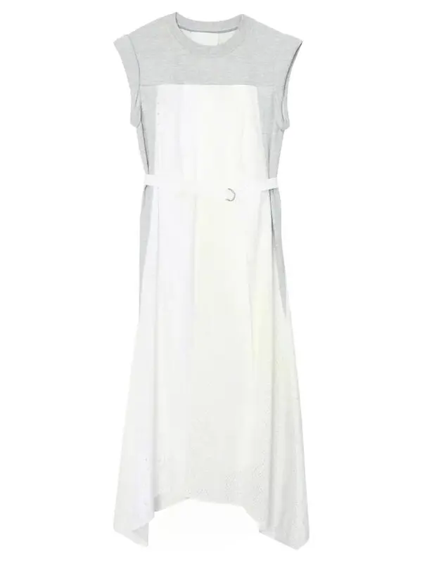 3.1 Phillip Lim Terry Eyelet Belted Midi Dress - White