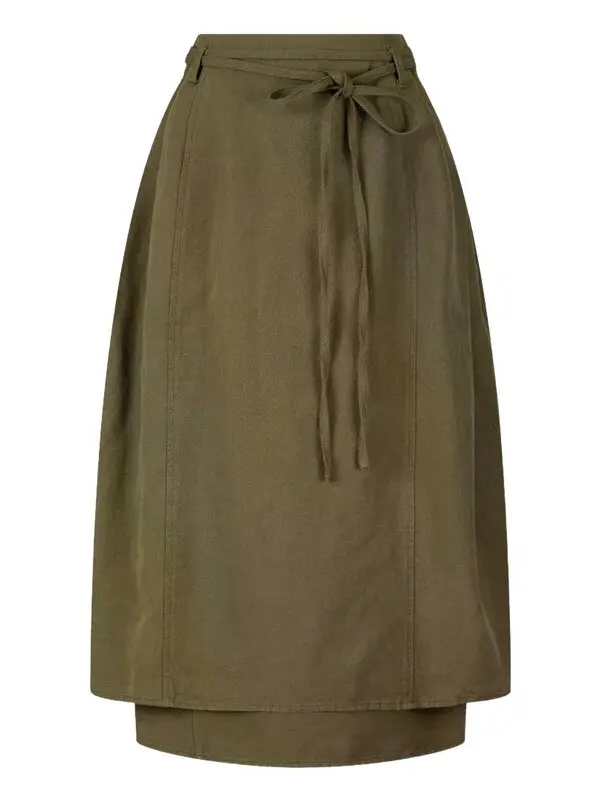 STUDIO TOMBOY Tie Belt Skirt - Green