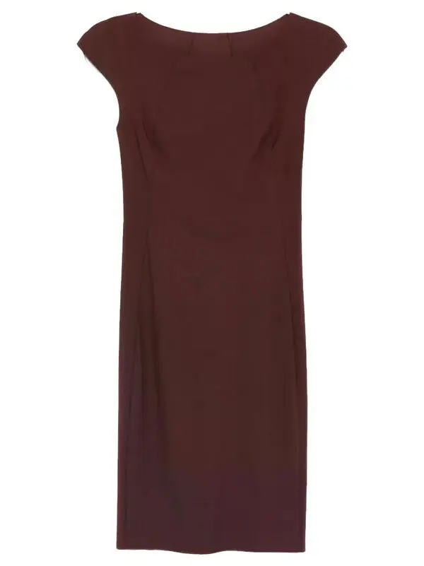 Patrizia Pepe Paneled Midi Dress - Brown