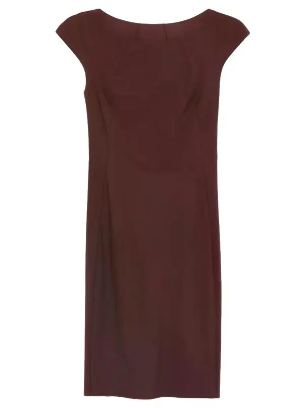 Patrizia Pepe Paneled Midi Dress - Brown
