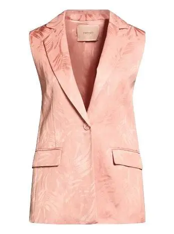 TWINSET Tailored Viscose-linen Vest - Pink