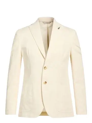 PAOLONI Blazer Ivory Size Cotton, Linen - White