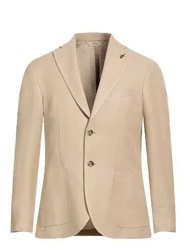 PAOLONI Blazer Size Cotton, Viscose - Beige
