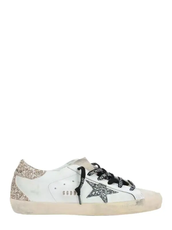 GOLDEN GOOSE Superstar Glitter-star Sneakers - Neutrals