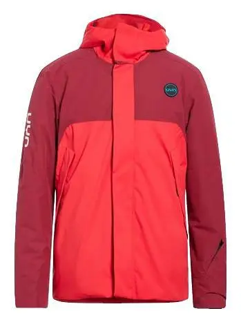 Uyn Snow Wear Two-tone Hooded Jacket With Lightweight Padding - Red