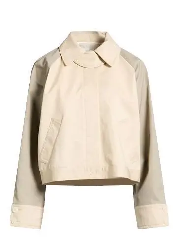 Sandro Cotton Gabardine Single-breasted Coat - White
