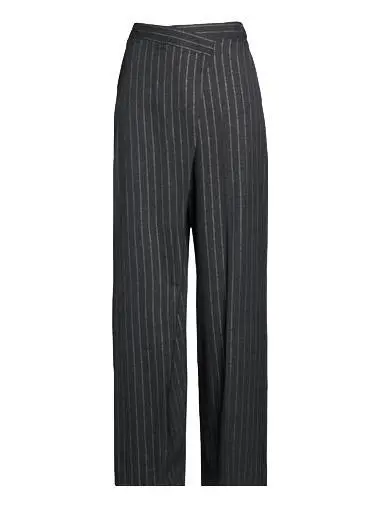 Karl Lagerfeld Striped Wide-leg Pants - Grey