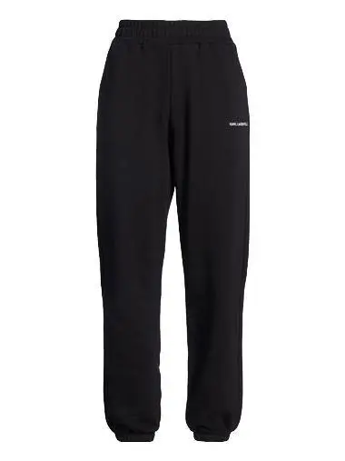Karl Lagerfeld Track Pants With Embroidered Logo - Black