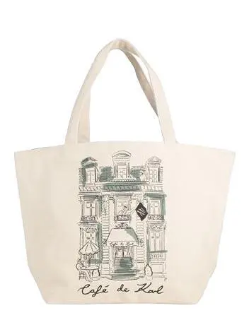Karl Lagerfeld Recycled Cotton Shopper Bag - White