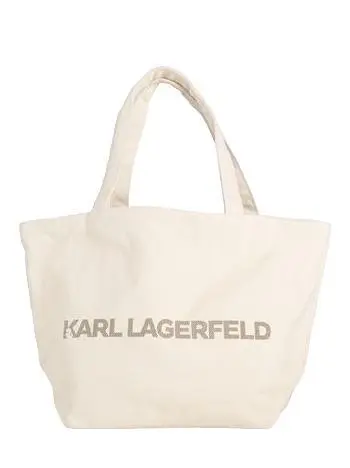 Karl Lagerfeld Shopper Bag In Recycled Cotton - White