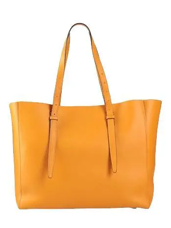 VALEXTRA Leather Tote - Mandarin