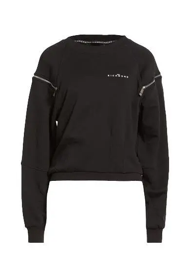 John Richmond Cotton Terry Appliqué Sweatshirt - Black