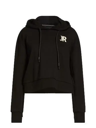 John Richmond Hooded Sweatshirt With Embroidered Logo - Black