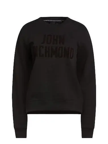John Richmond Cotton French Terry Sweatshirt - Black