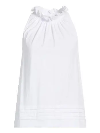 Alpha Studio Gathered Halterneck Top - White